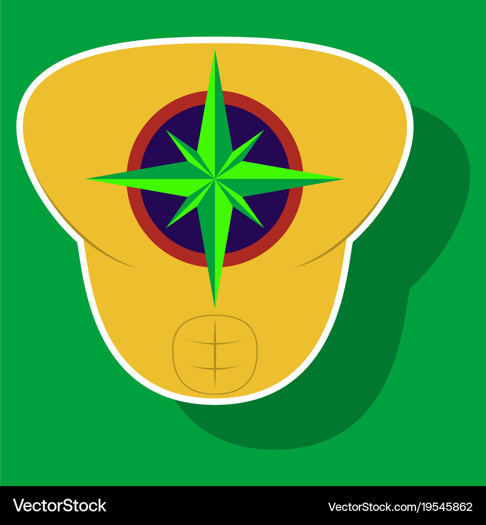 Superhero color sticker badges emblems logos Vector Image