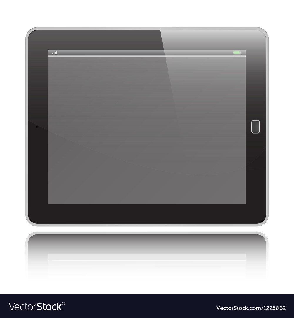 Tablet horizontal Royalty Free Vector Image - VectorStock