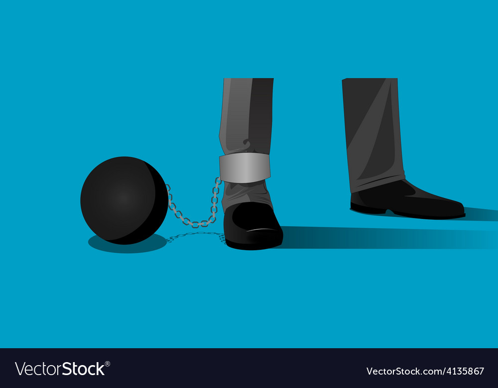 Chained Royalty Free Vector Image - VectorStock