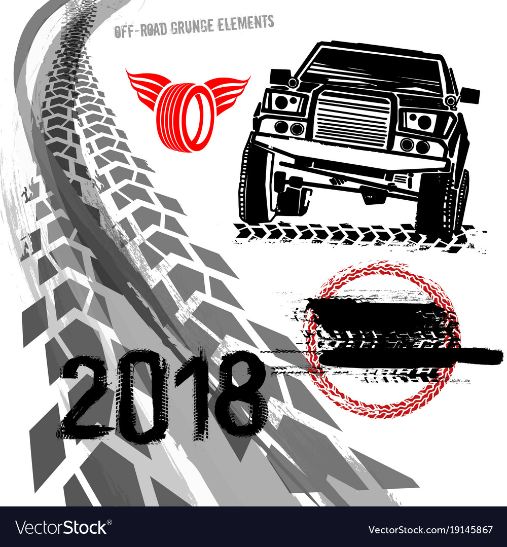 Off road set Royalty Free Vector Image - VectorStock