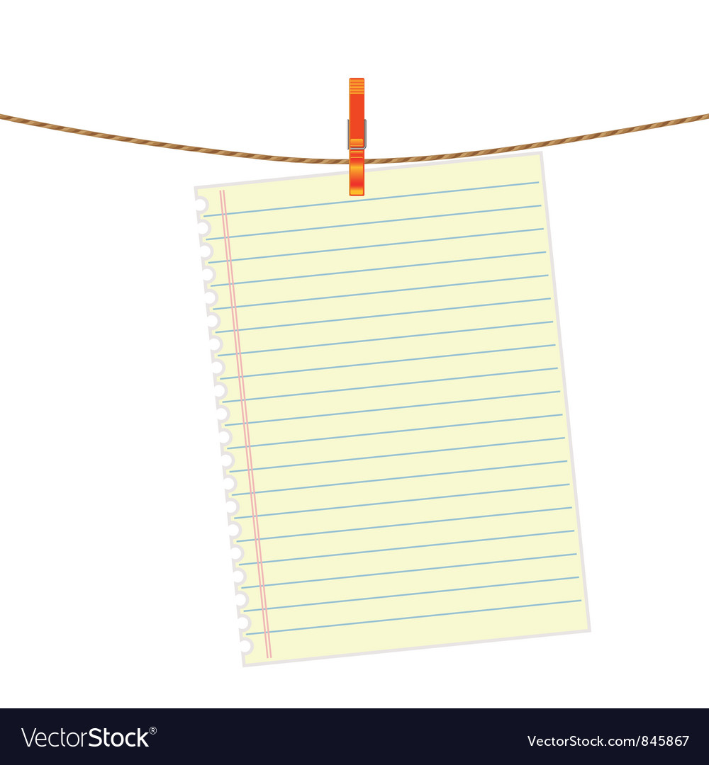 Paper note Royalty Free Vector Image - VectorStock
