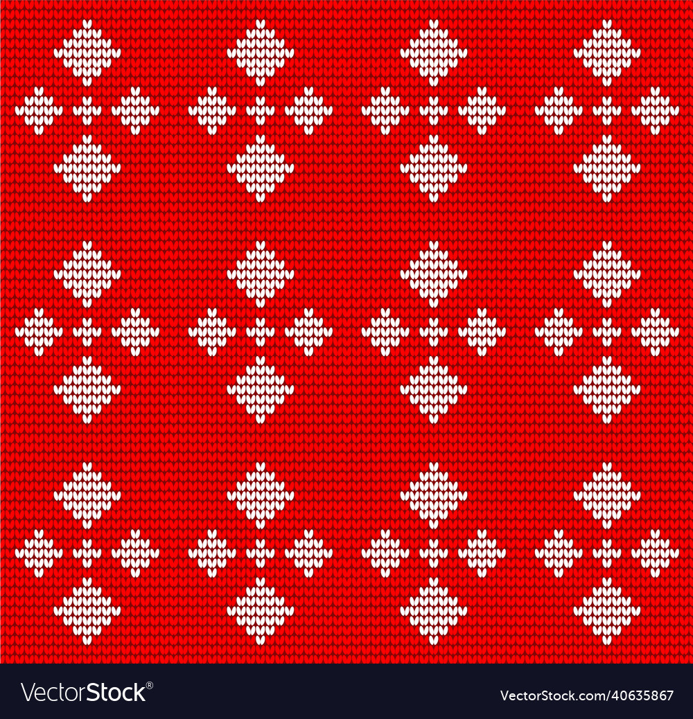 Seamless knitting pattern Royalty Free Vector Image