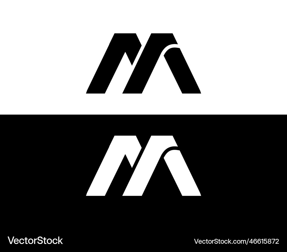 Abstract m letter logo and icon design Royalty Free Vector