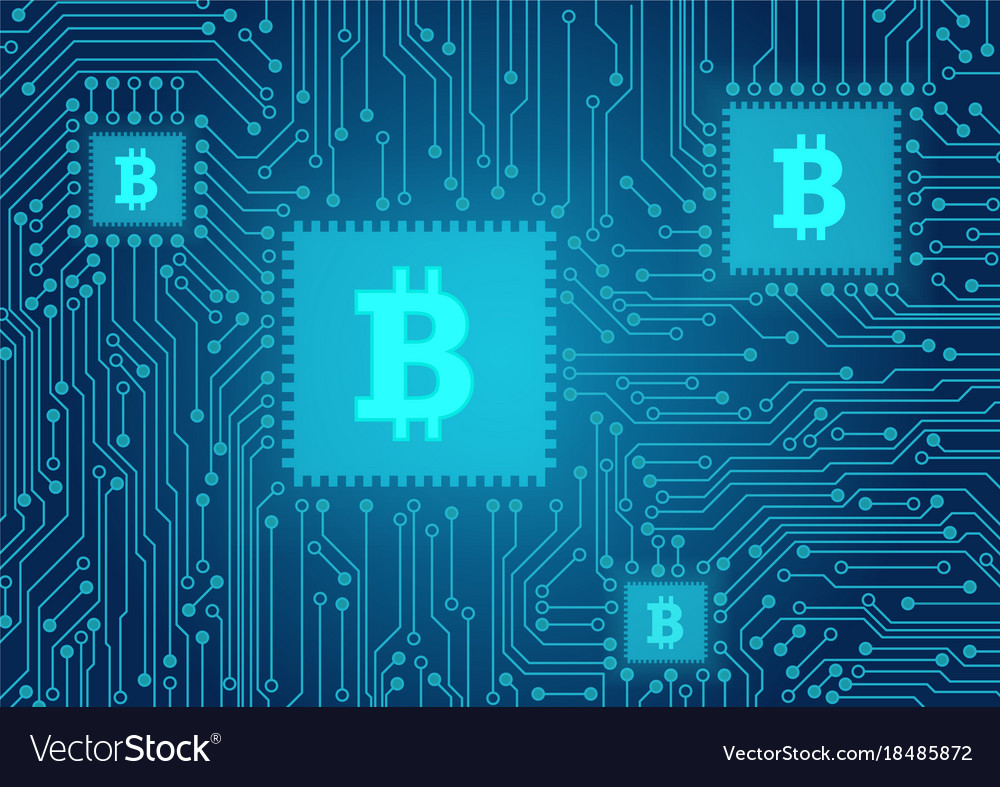 Bitcoin concept Royalty Free Vector Image - VectorStock