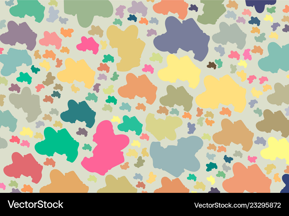 Colorful paints digital artwork messy template Vector Image