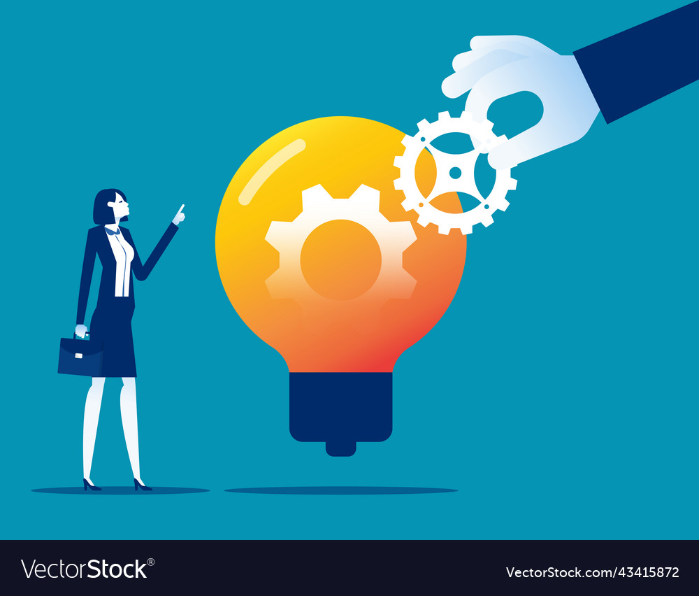 Implementation process or innovation integration Vector Image