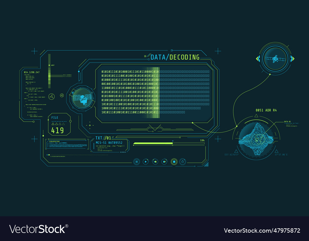 Interface For Decoding Object Data Received From Vector Image 3464