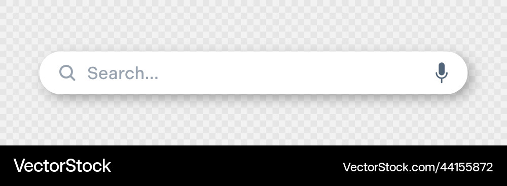 Search bar with round corners internet browser Vector Image