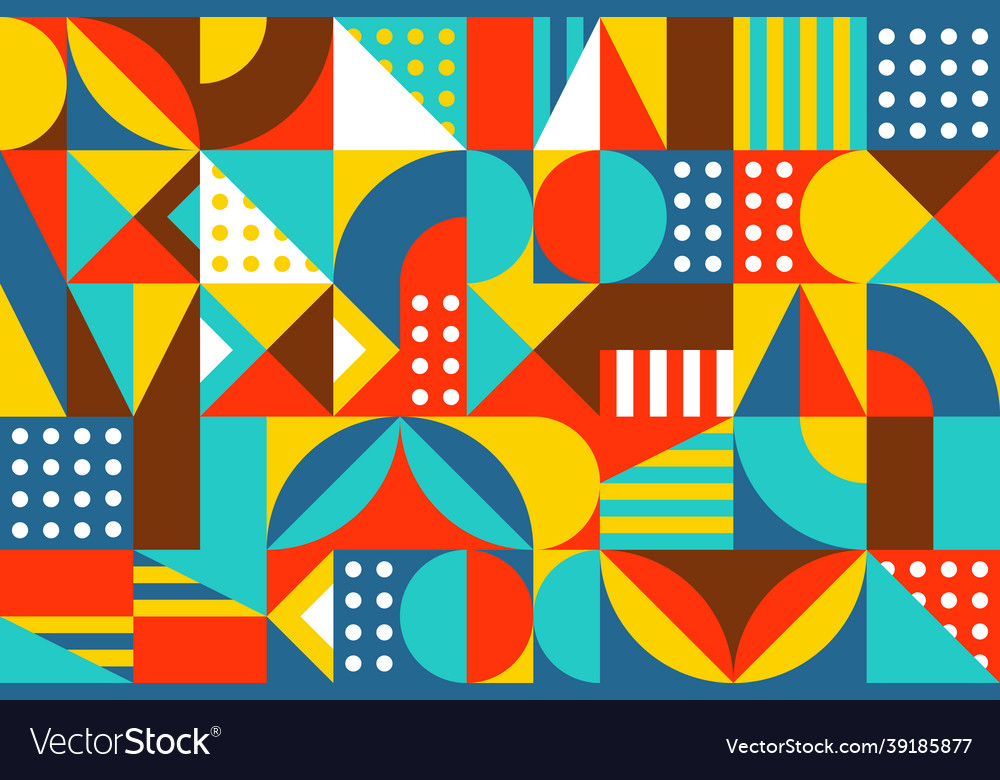 Flat mosaic background Royalty Free Vector Image