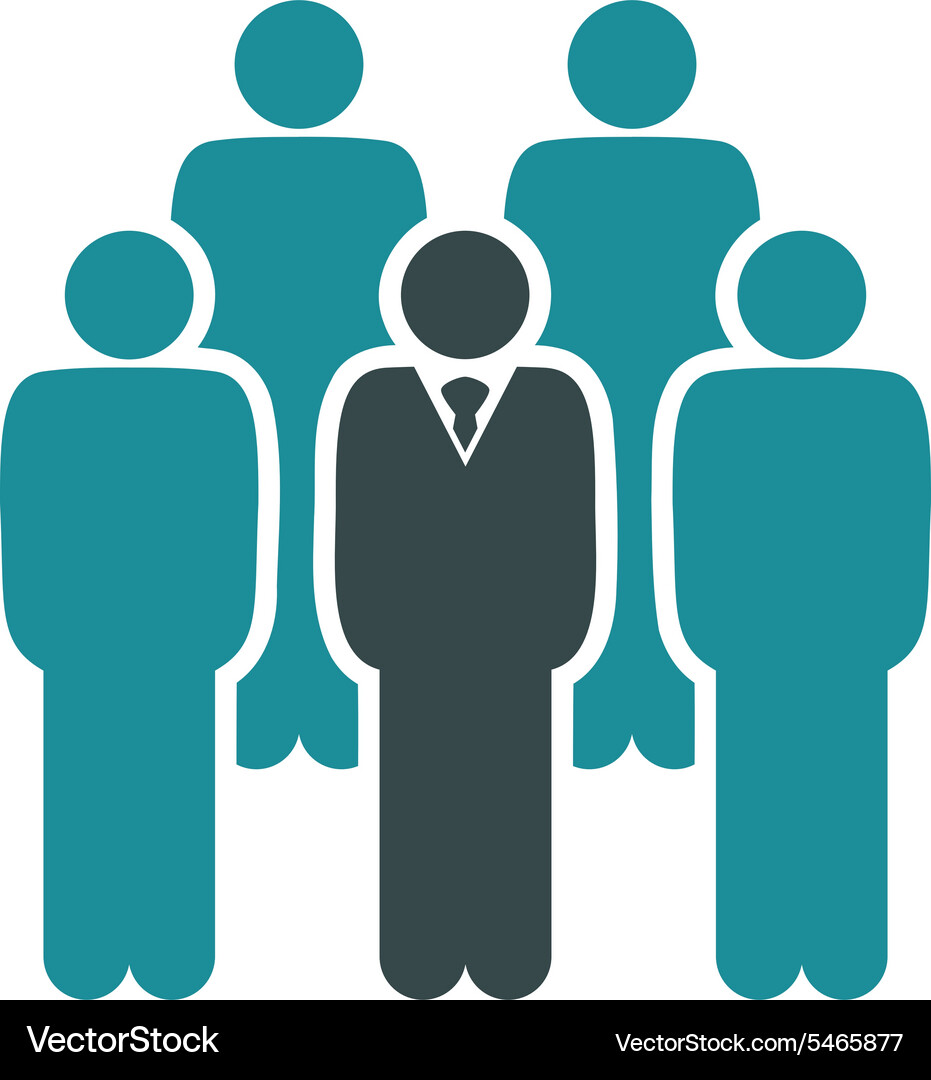 Staff icon from business bicolor set Royalty Free Vector