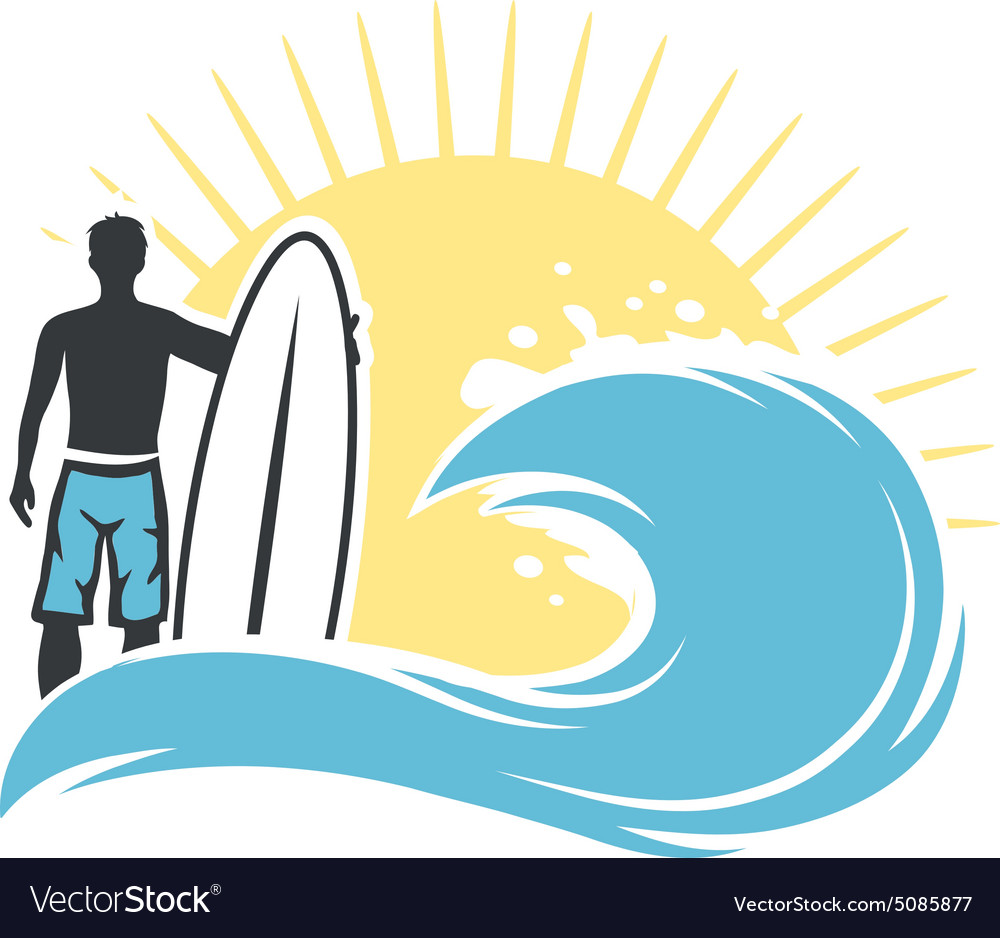 Surfer Royalty Free Vector Image - VectorStock