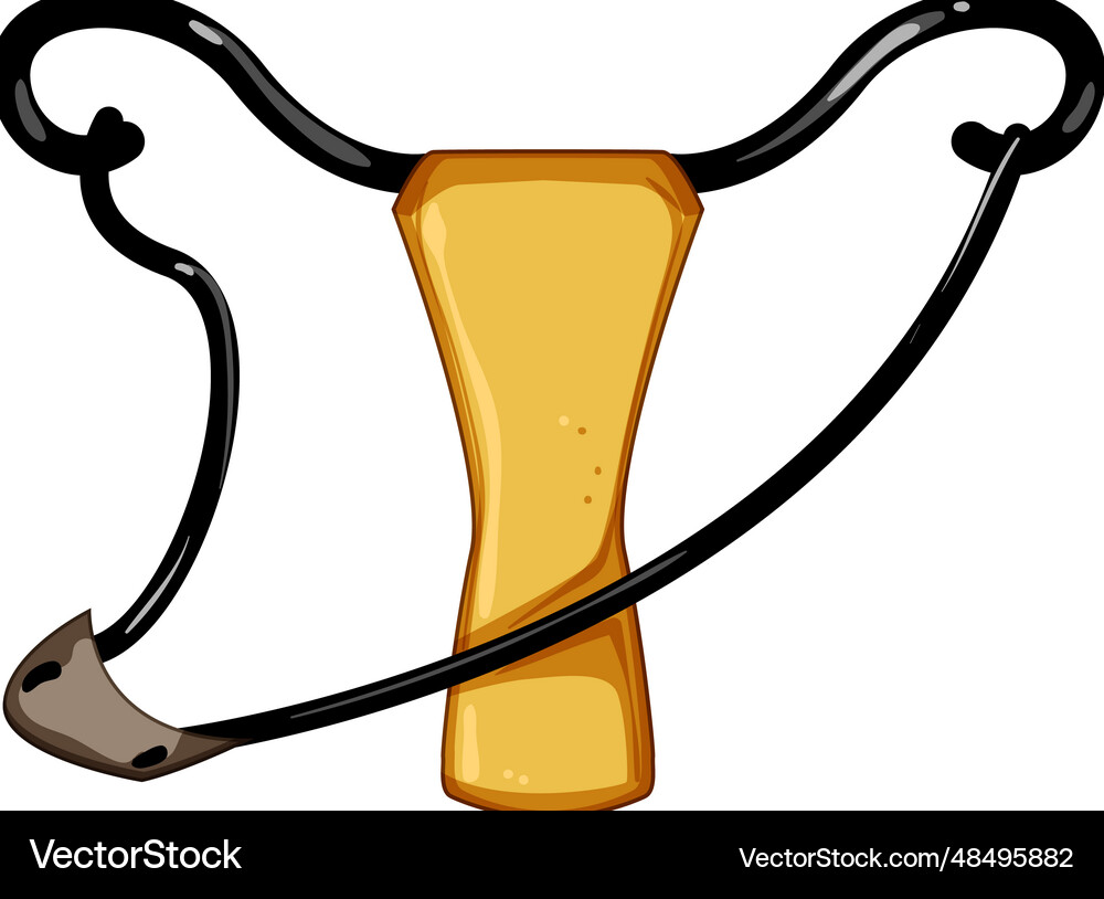 Aim slingshot cartoon Royalty Free Vector Image