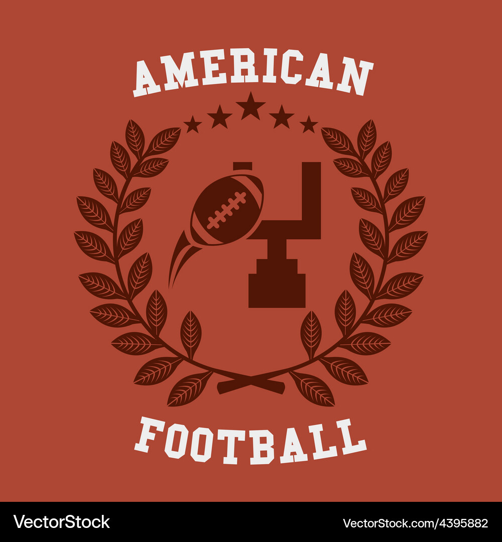 American football Royalty Free Vector Image - VectorStock