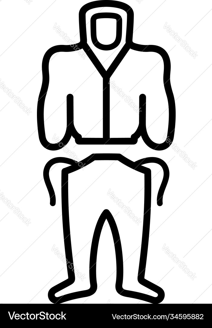 Body safety protective suit upper and lower set Vector Image