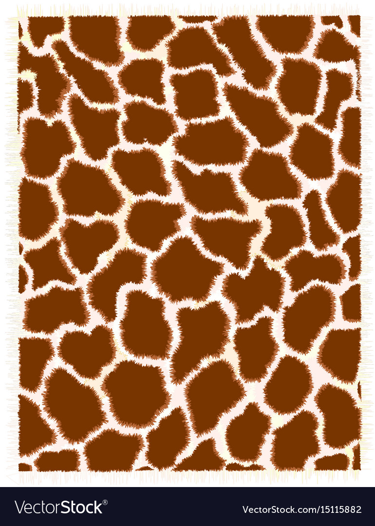 Giraffe repeating pattern texture Royalty Free Vector Image