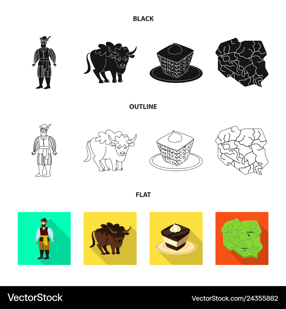 Isolated object traditional and tour icon Vector Image