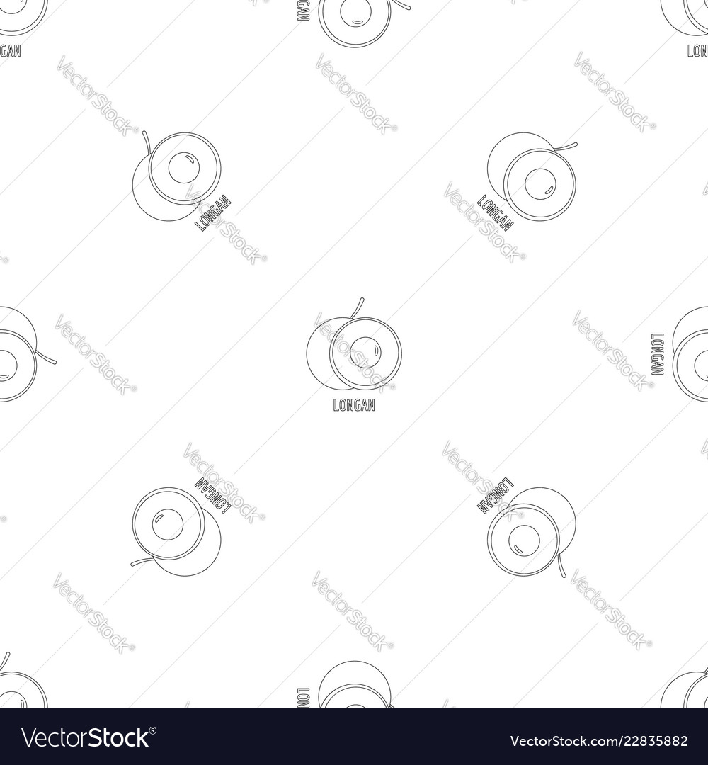 Longan pattern seamless Royalty Free Vector Image