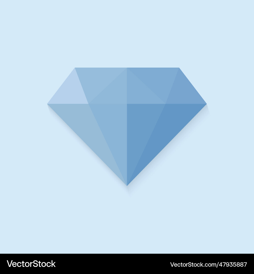Diamond logo blue diamond sign Royalty Free Vector Image