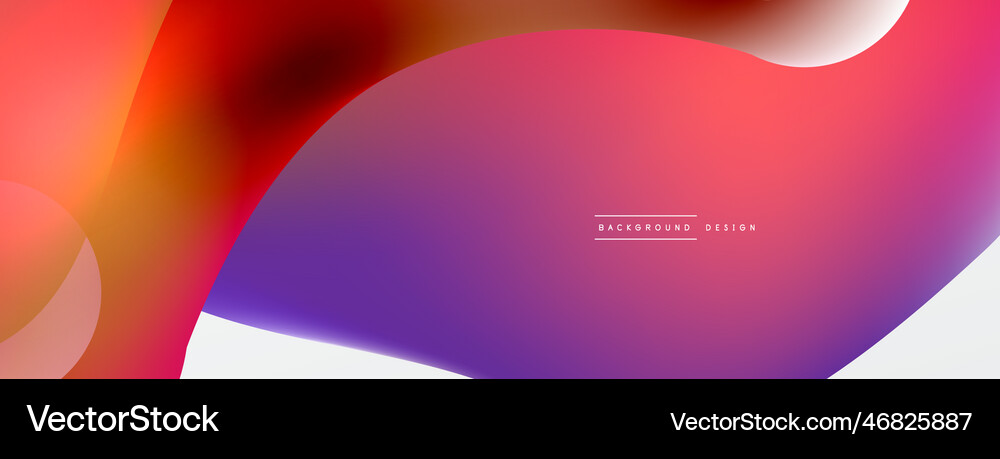 Fluid abstract background liquid color gradients Vector Image