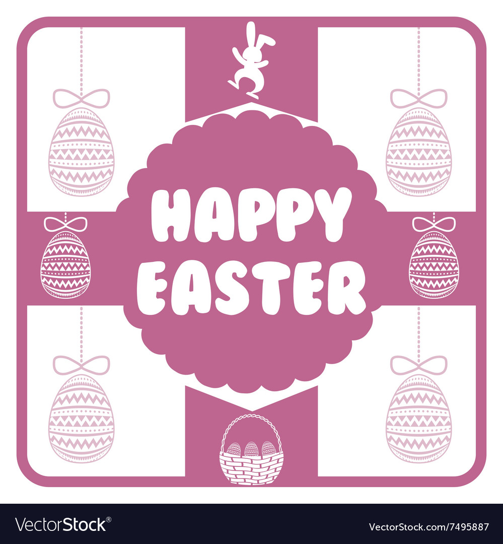 Happy easter design Royalty Free Vector Image - VectorStock