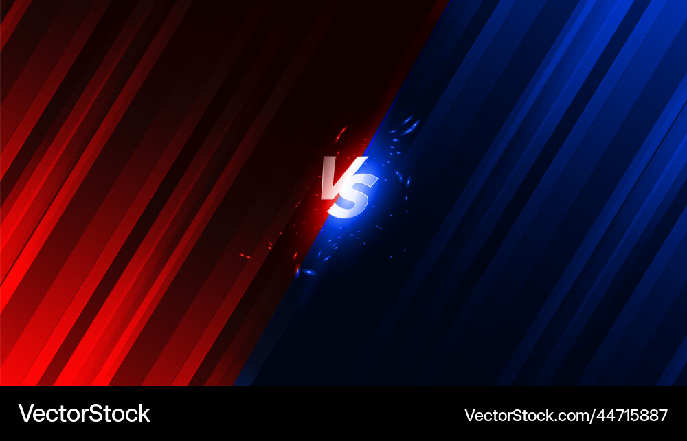 Vs versus battle headline modern banner template Vector Image