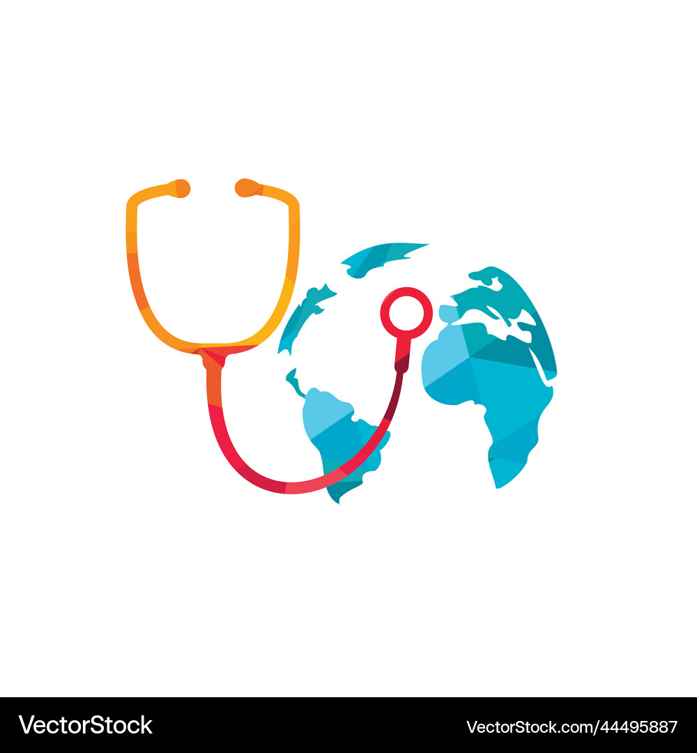 World care icon logo design template Royalty Free Vector