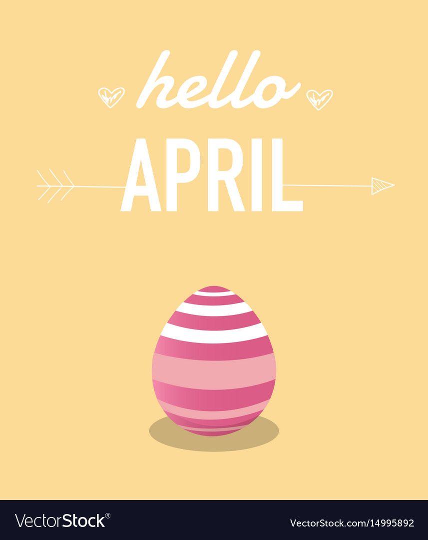 Happy easter day with easter egg Royalty Free Vector Image