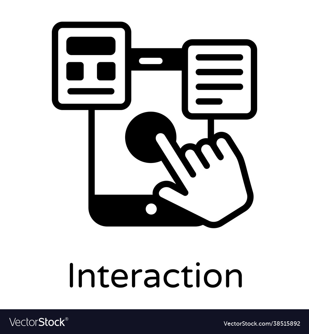 Interaction Royalty Free Vector Image - VectorStock