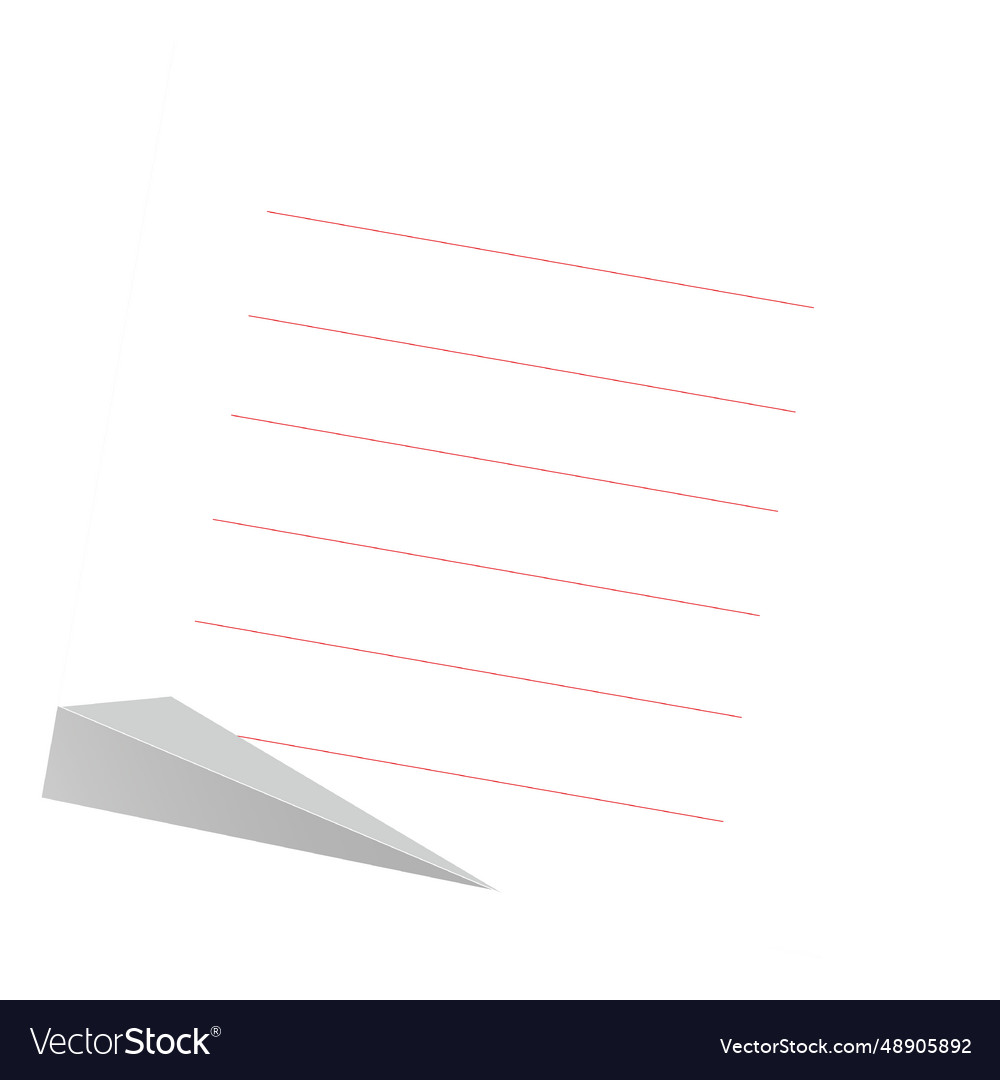 Lined sticky note Royalty Free Vector Image - VectorStock