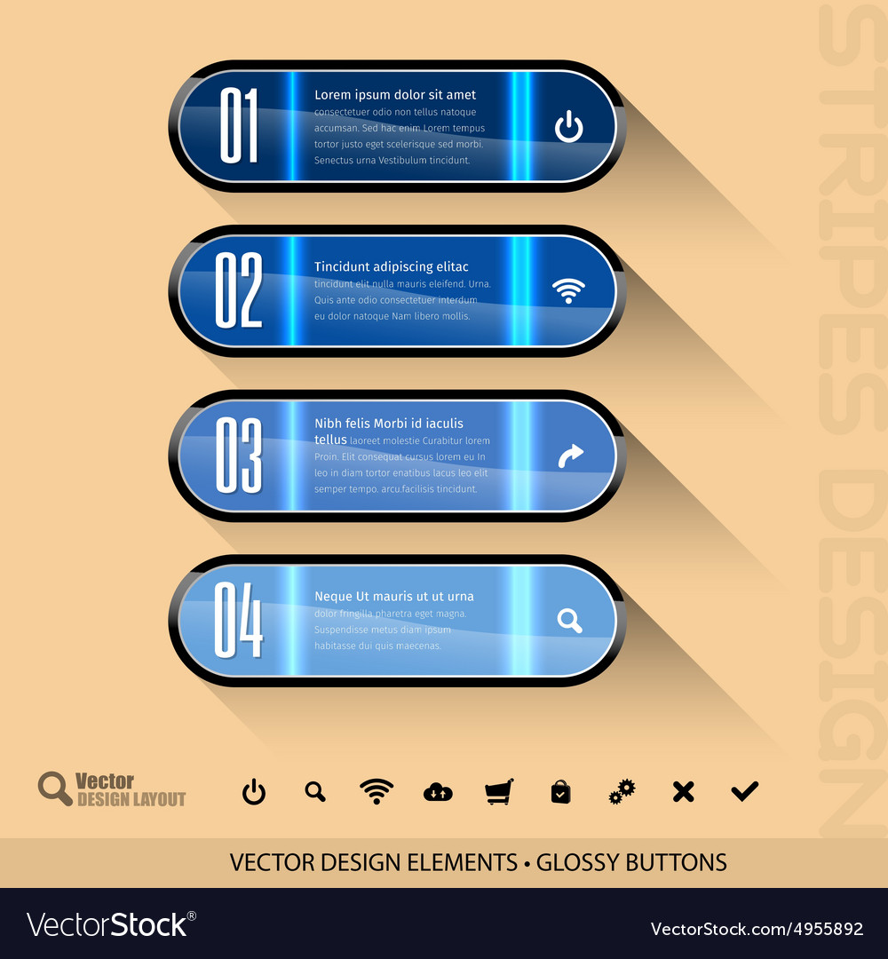 Modern user interface Royalty Free Vector Image