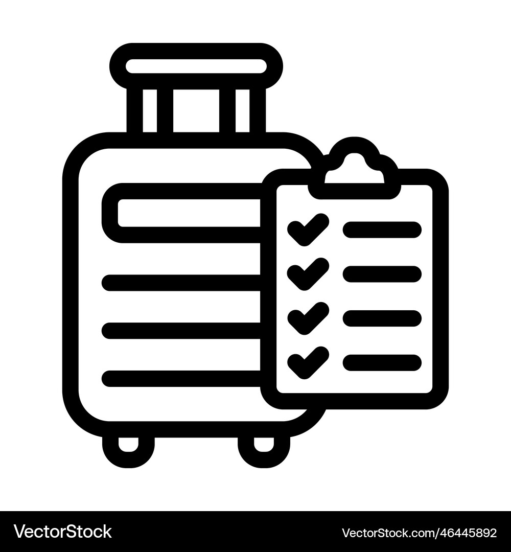 Plan thick line icon for personal and commercial Vector Image
