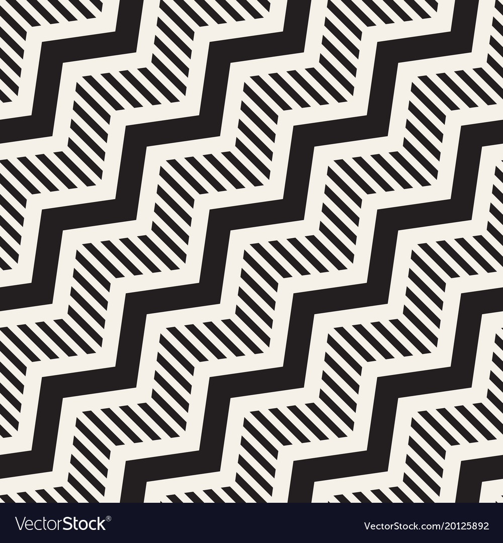 Seamless zigzag line pattern abstract Royalty Free Vector