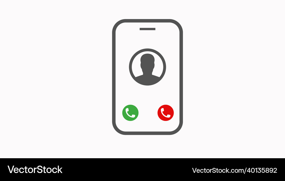 Smartphone call icon Royalty Free Vector Image