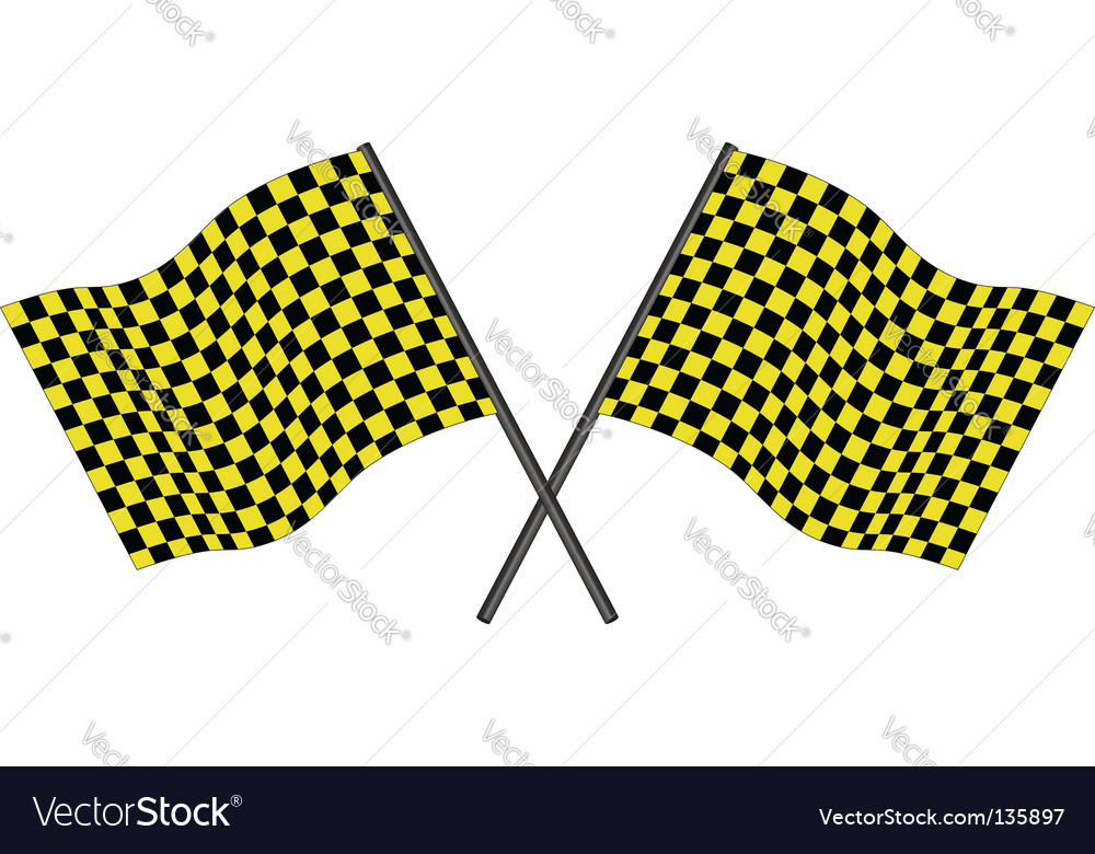 Checked flags Royalty Free Vector Image - VectorStock