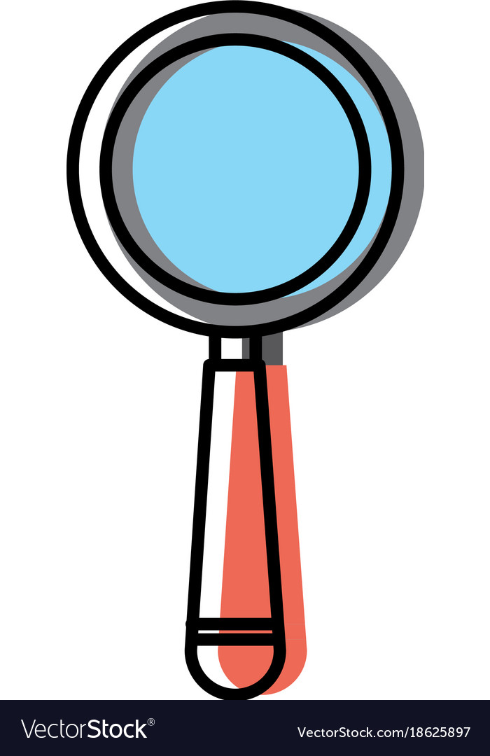 Magnifying glass symbol Royalty Free Vector Image