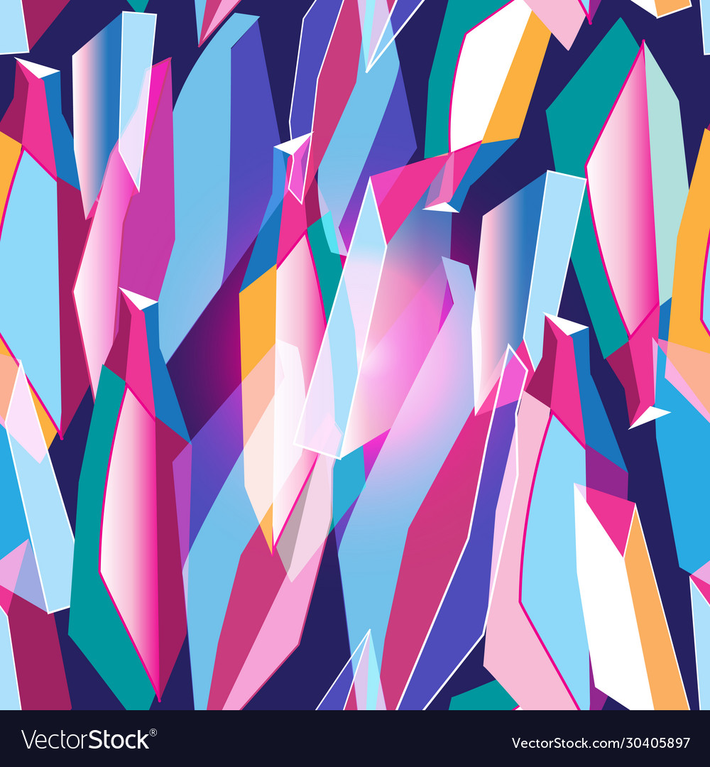 Seamless abstract pattern with different shapes Vector Image