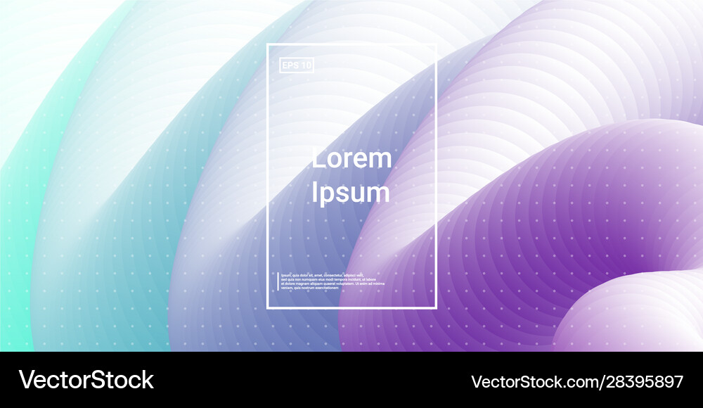 Wavy 3d shape Royalty Free Vector Image - VectorStock