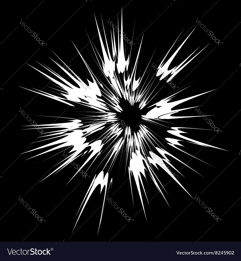 Explode flash cartoon explosion Royalty Free Vector Image