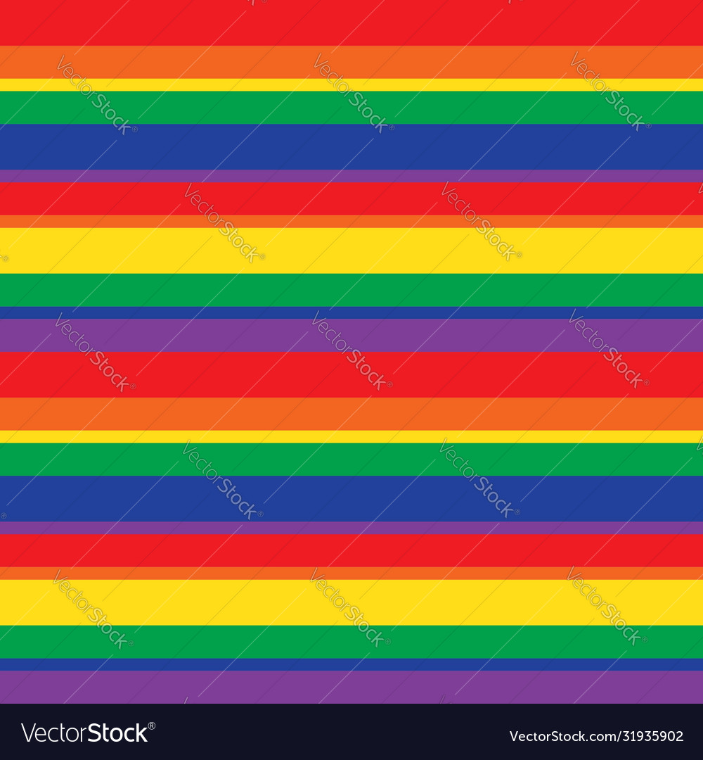 Rainbow stripe seamless pattern background Vector Image