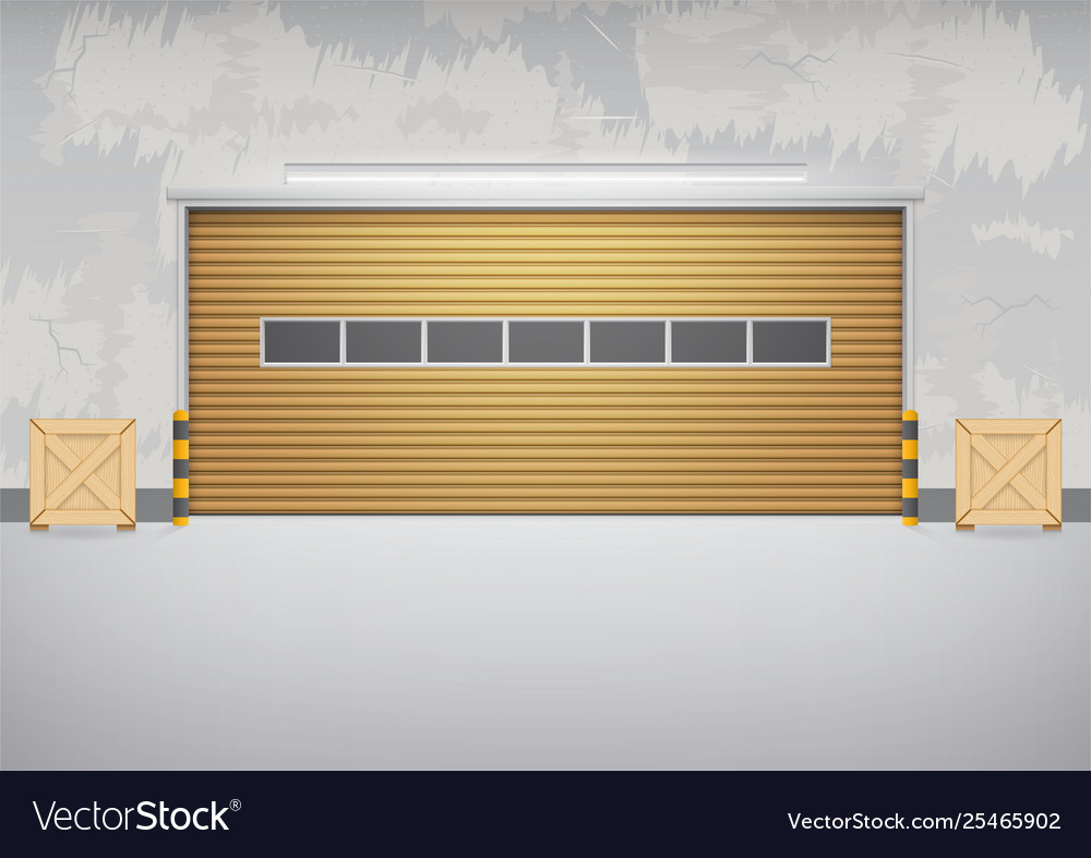 Shutter door Royalty Free Vector Image - VectorStock