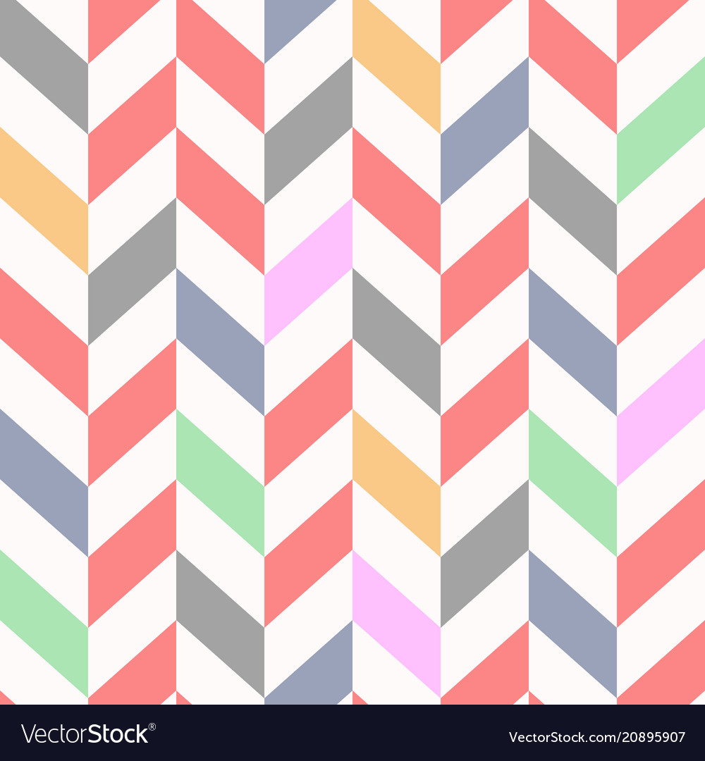 Colorful seamless chevron pattern beautiful Vector Image