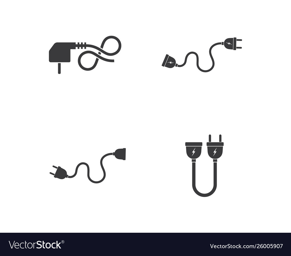 Electric socket plug Royalty Free Vector Image