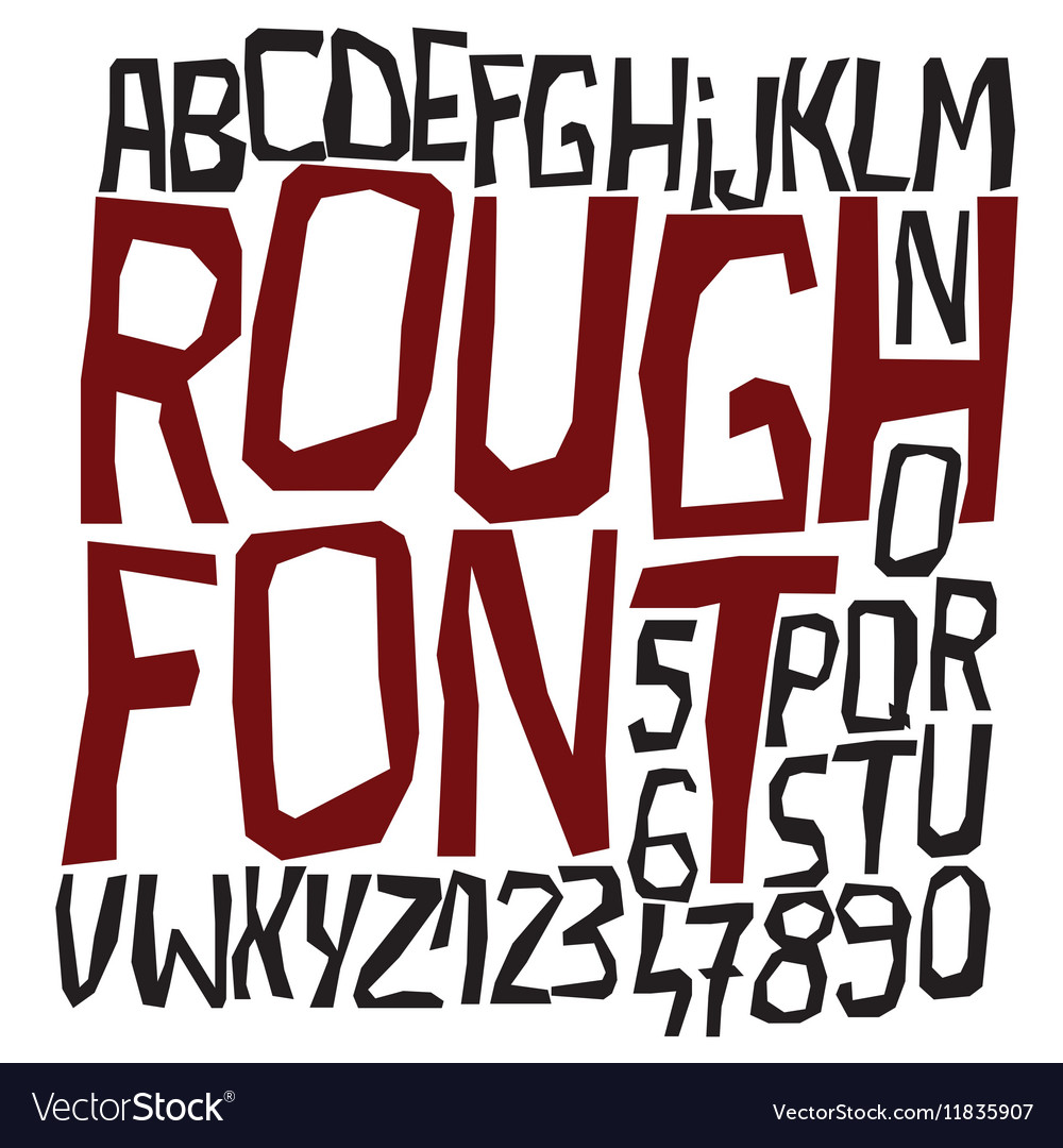 Font Royalty Free Vector Image - VectorStock