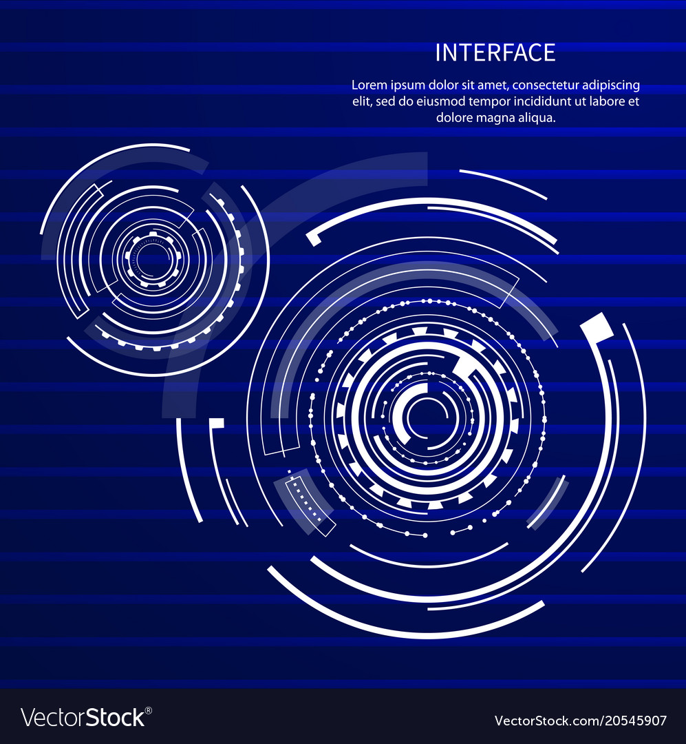 Interface image text sample Royalty Free Vector Image