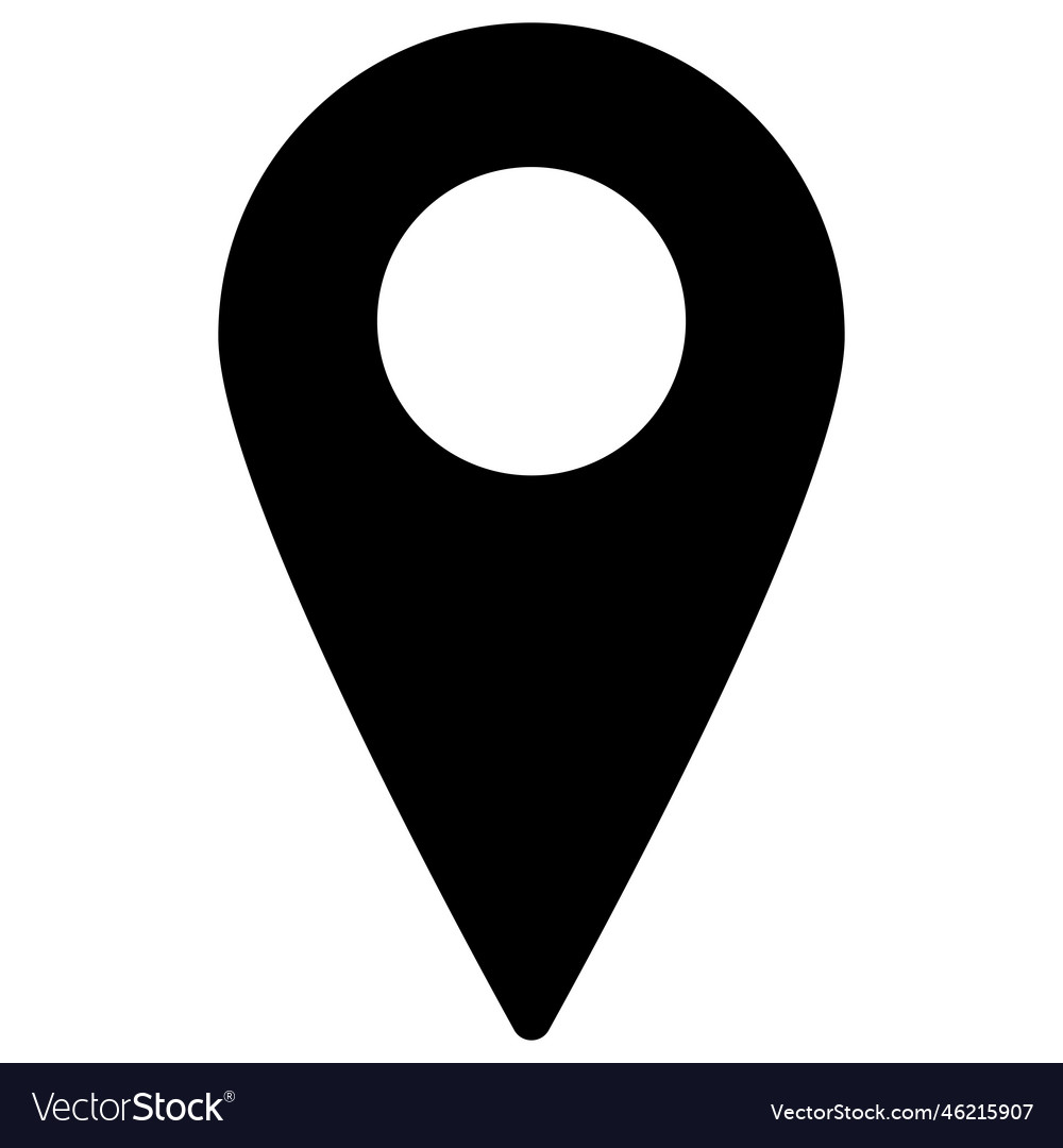 Map pointer icon check in location Royalty Free Vector Image