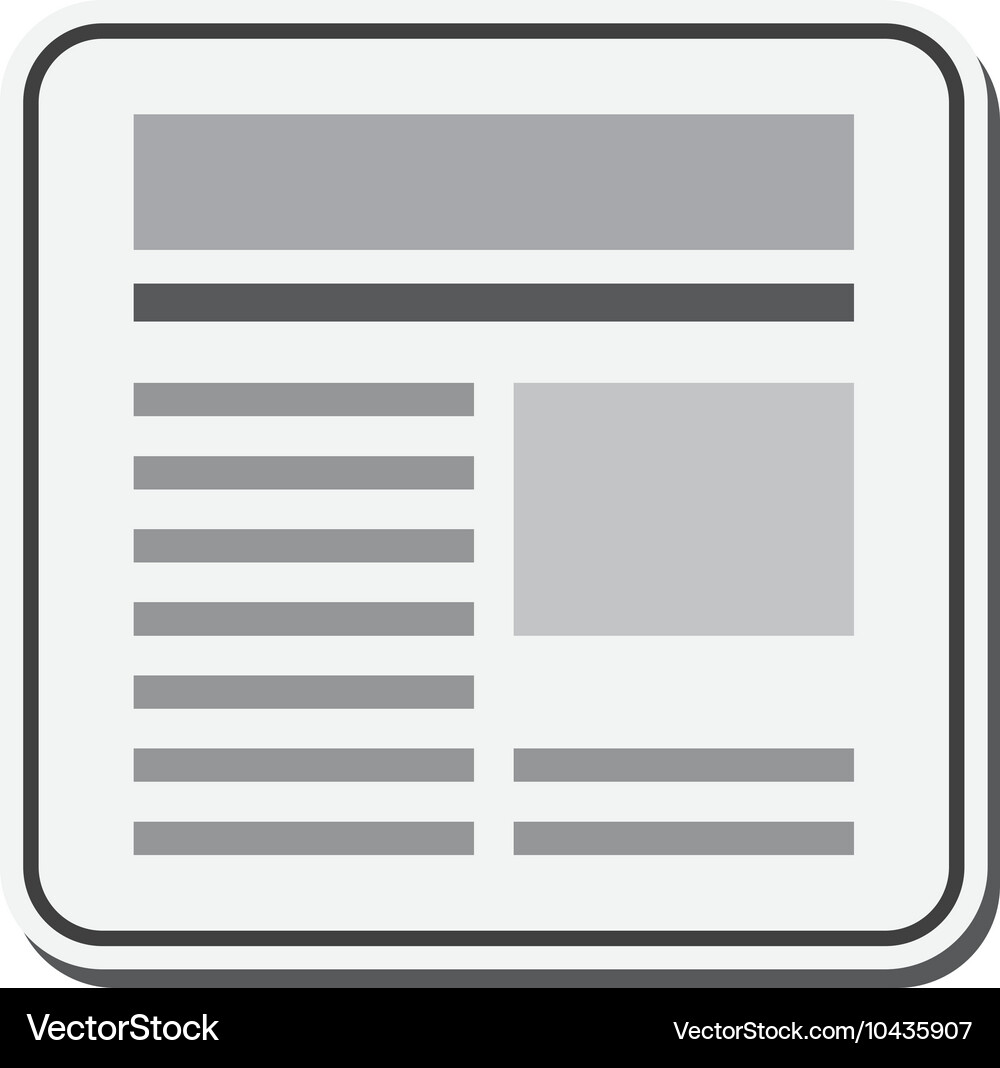News information paper design Royalty Free Vector Image