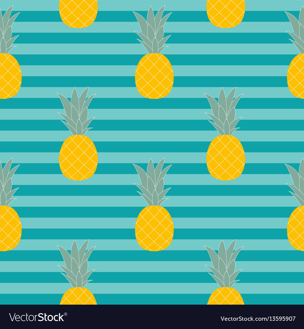 Pineapple natural seamless pattern background Vector Image