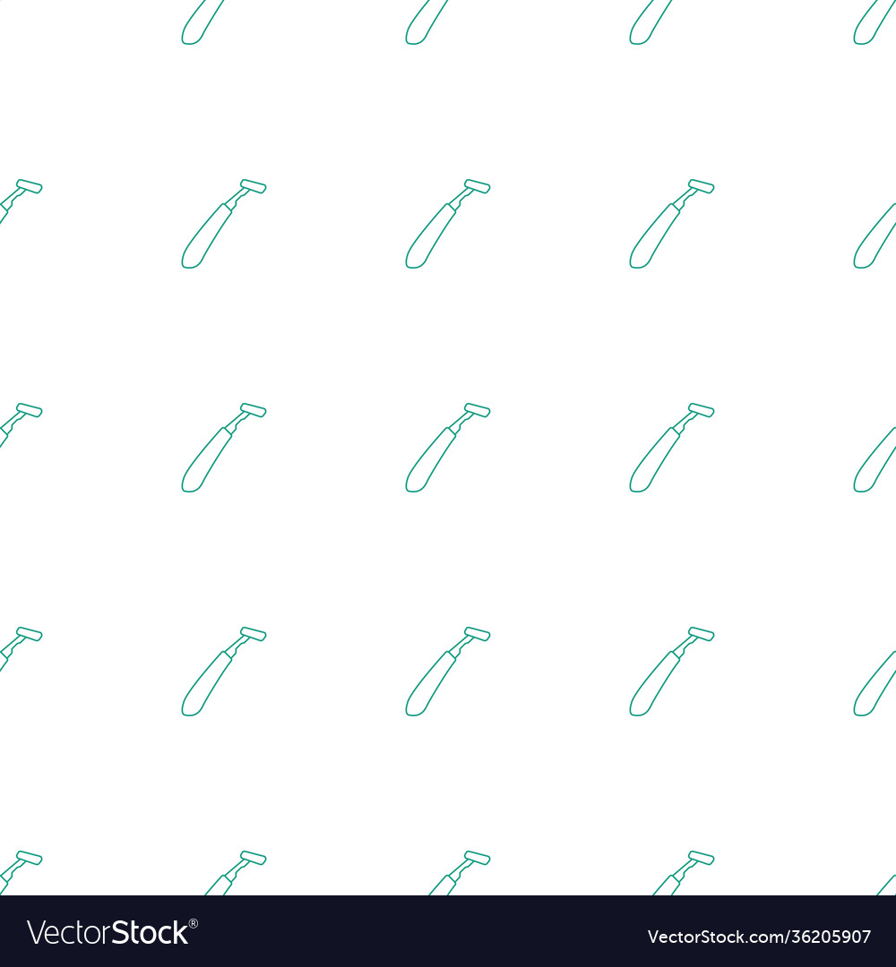 Razor icon pattern seamless white background Vector Image