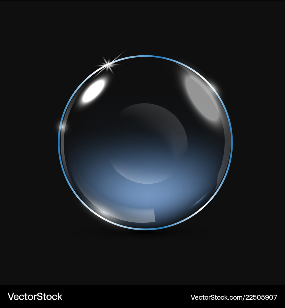 Realistic eye contact lens isolated Royalty Free Vector