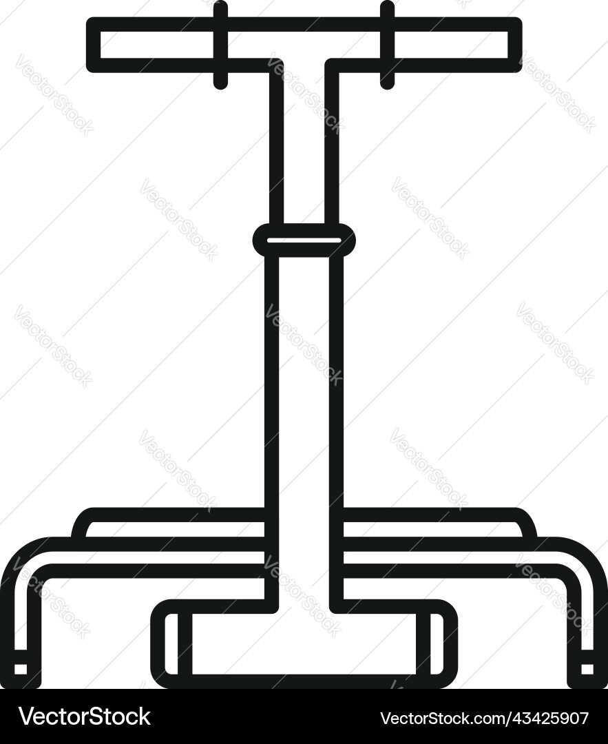 Workout equipment icon outline sport Royalty Free Vector